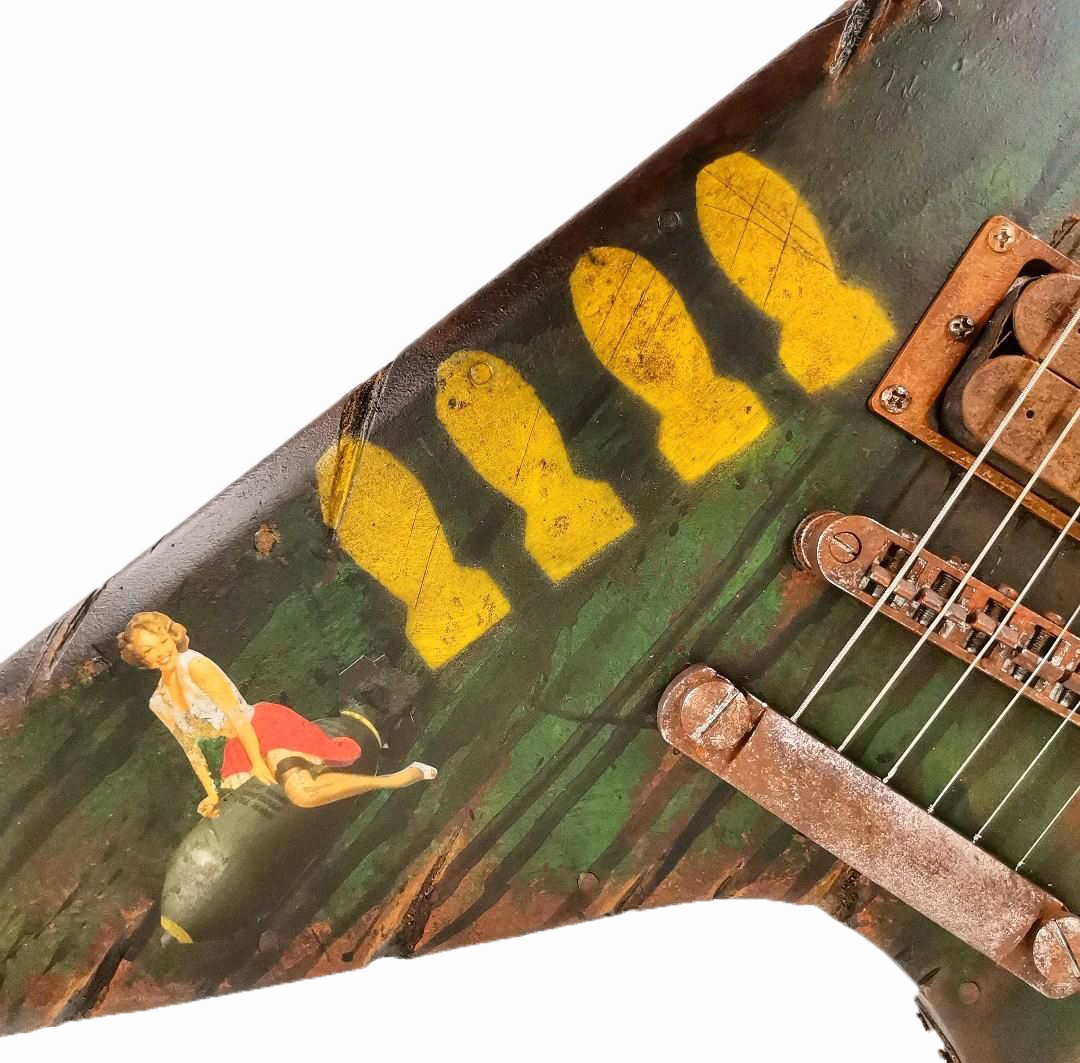 RR-Style Rusty ARMY GREEN – Dom De Plume Wasteland Guitars